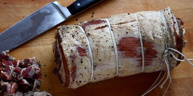 Methods for making pancetta